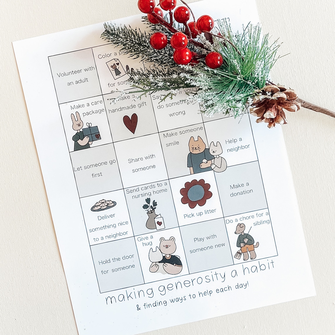 Generosity Activity Book for Kids 4-12 Digital Download / Children ...