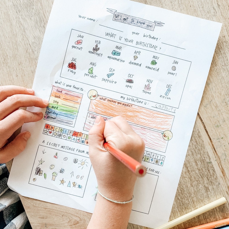 Pen Pal Kit Printables - Snail Mail - Kids Penpal Set - Printable ...