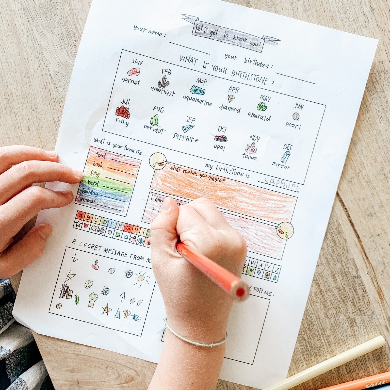 Pen Pal Kit Printables - Snail Mail - Kids Penpal Set - Printable ...