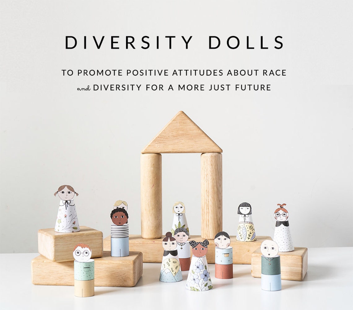 Paper Dolls - Diversity Dolls PDF Download - Etsy