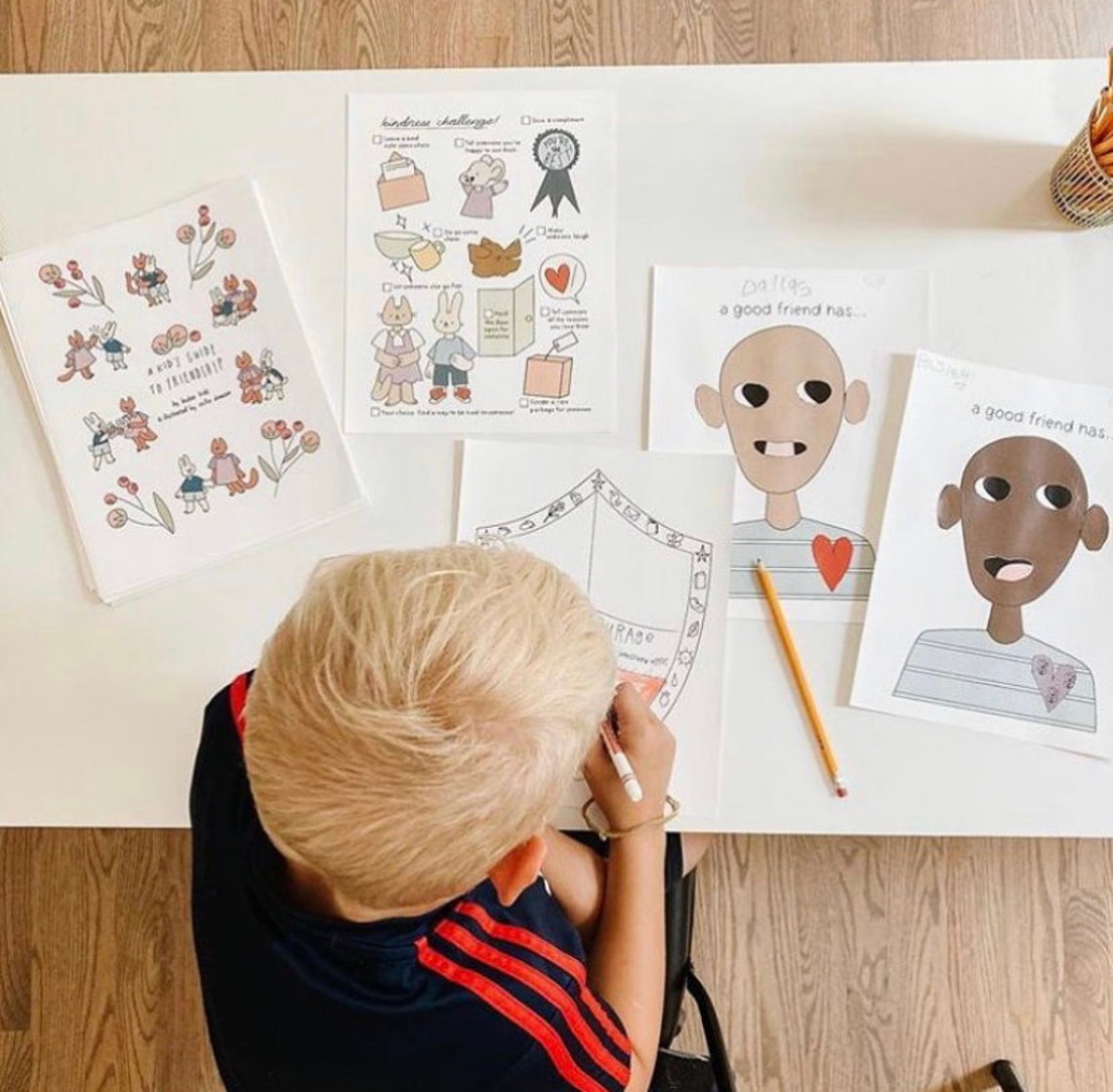 Friendship Activity Book for Kids 4-12 Digital Download / Children ...