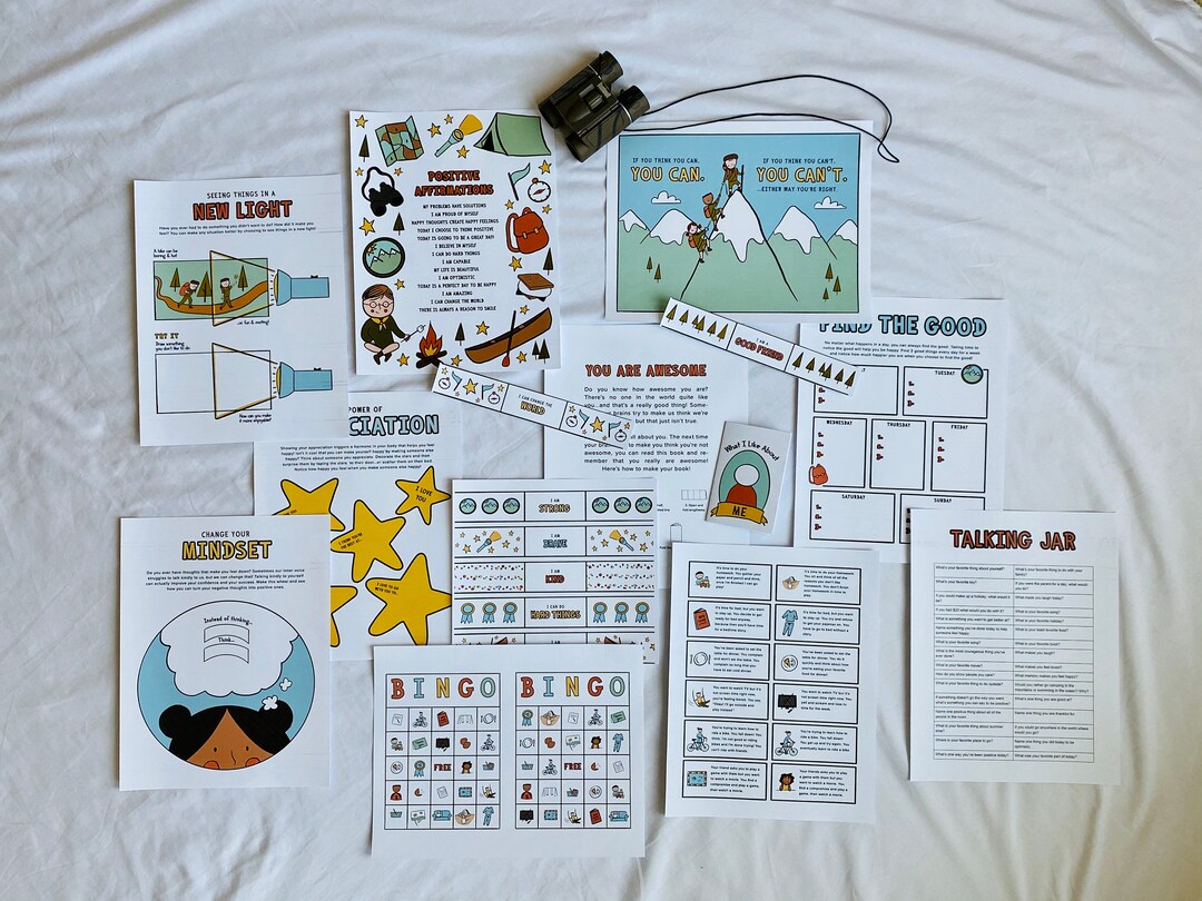 Optimism Activity Book for Kids 4-12 Digital Download / Children ...