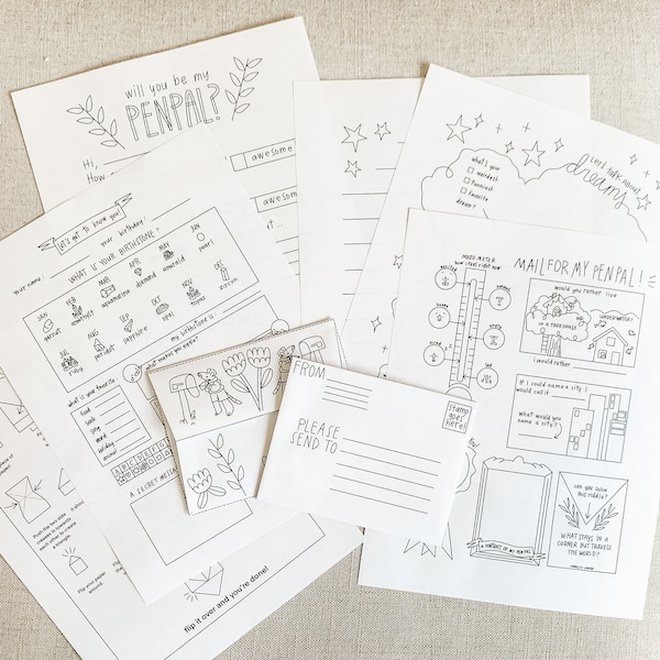 Pen Pal Kit - Etsy