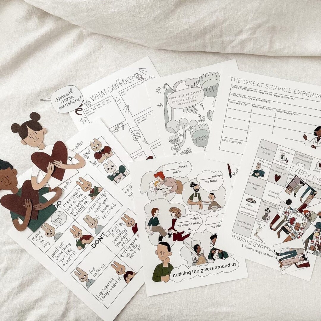 Generosity Activity Book for Kids 4-12 Digital Download / Children ...