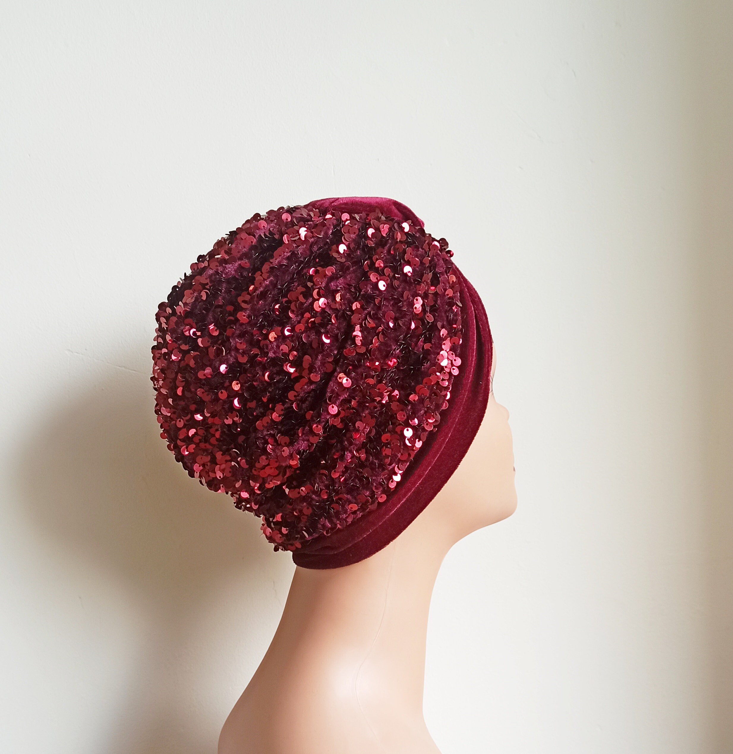 Sequence Satin Lined Cap Turban for Women Simple Shiny - Etsy UK