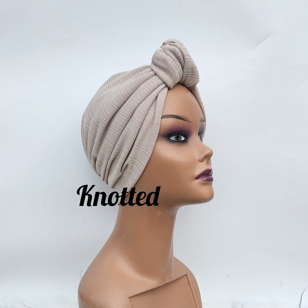 Turban for Women, Pretied Vintage Style Boho Headwear Turban, Pretied ...
