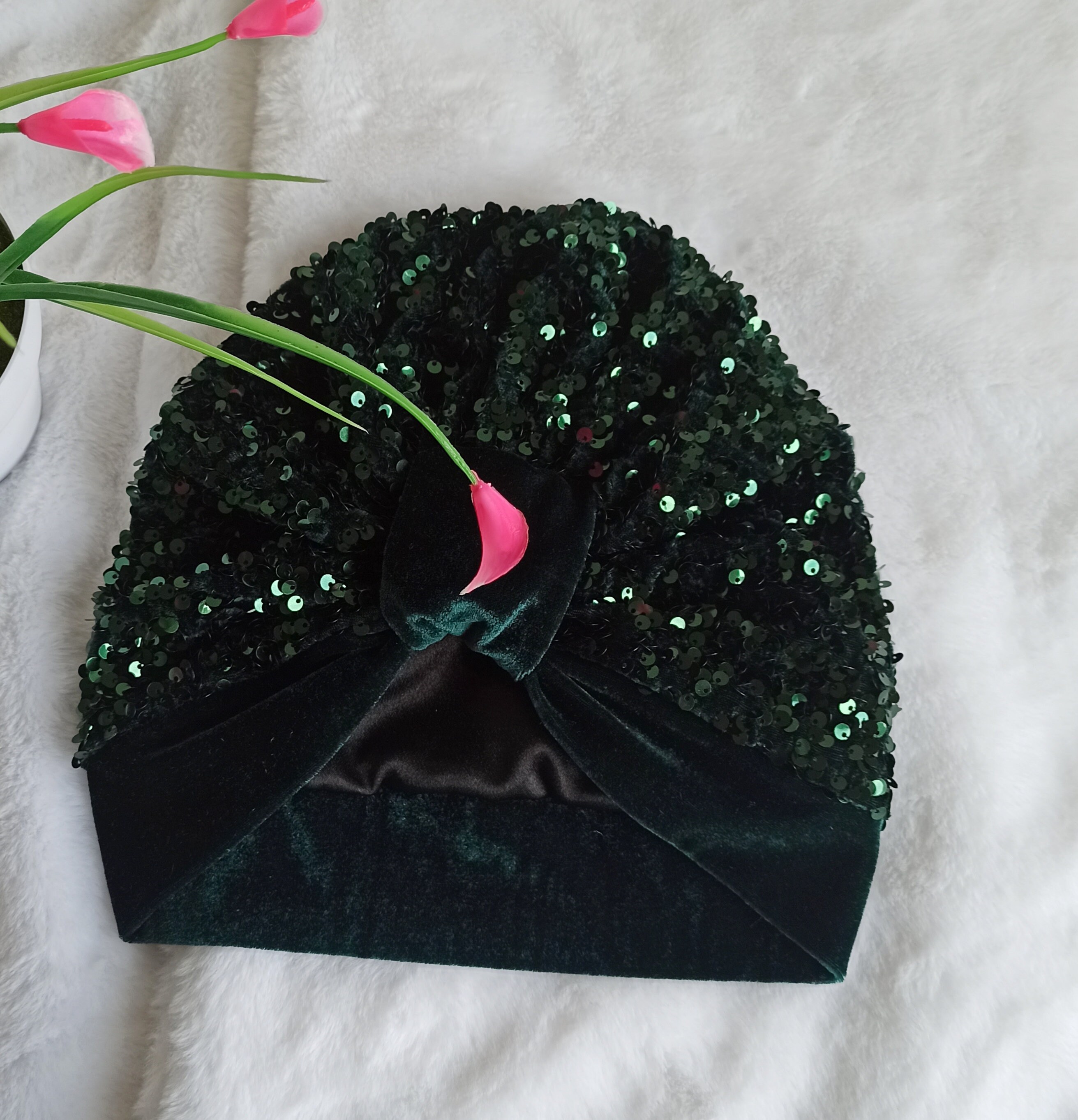 Sequence Satin Lined Cap Turban for Women Simple Shiny - Etsy UK