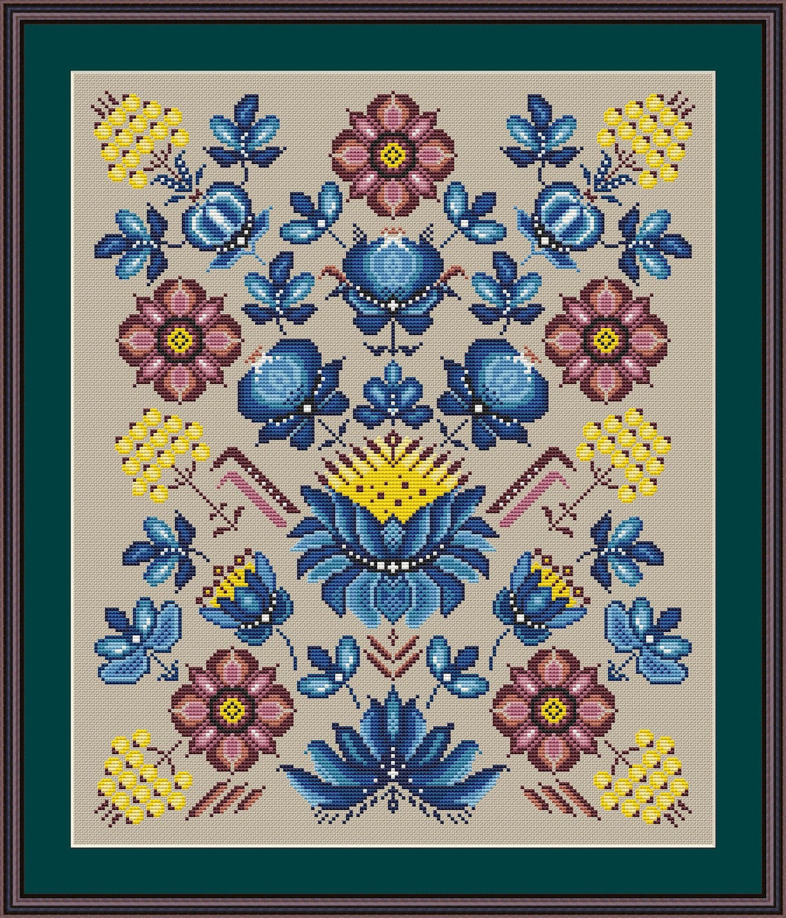 Sampler Cross Stitch Pattern Tile Embroidery Sampler Cross Stitch ...