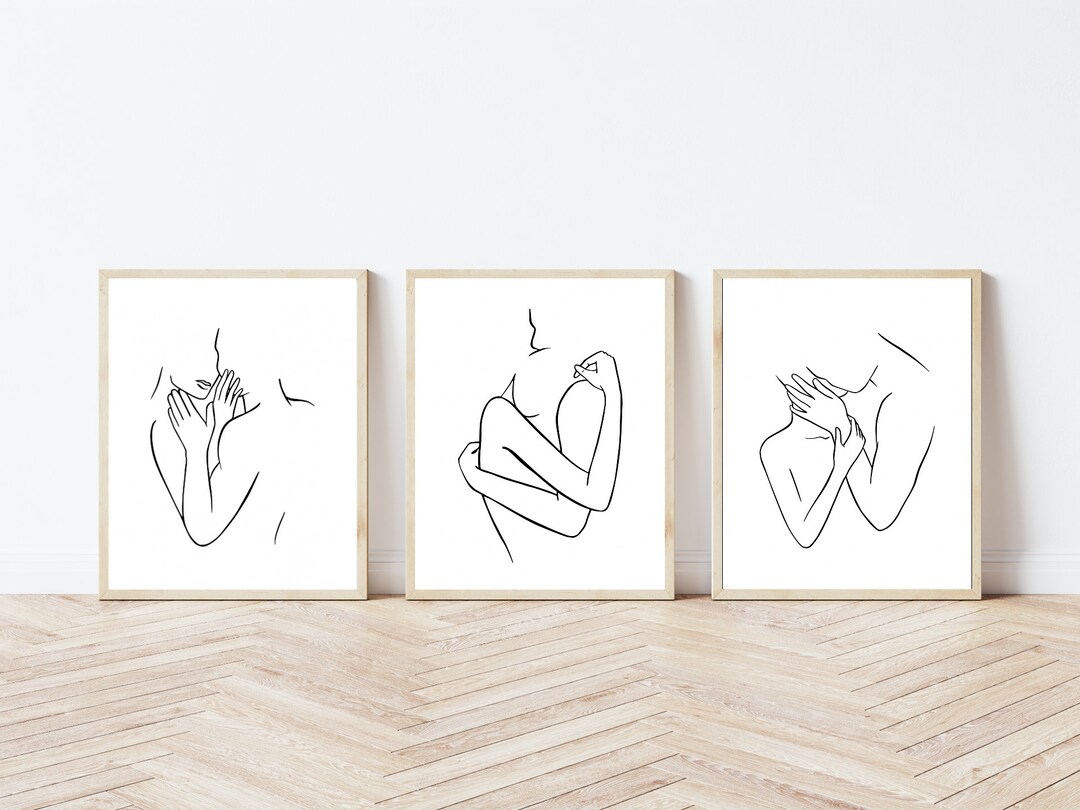 Lovers Line Drawing Set of 3 Couples Line Art Couples Line Drawing ...