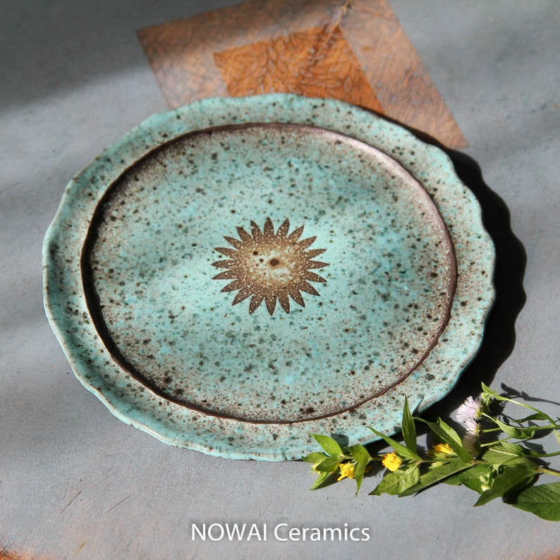 Ceramic Plate / Blue Turquoise / Handmade / Unique Ceramics / Gift - Etsy