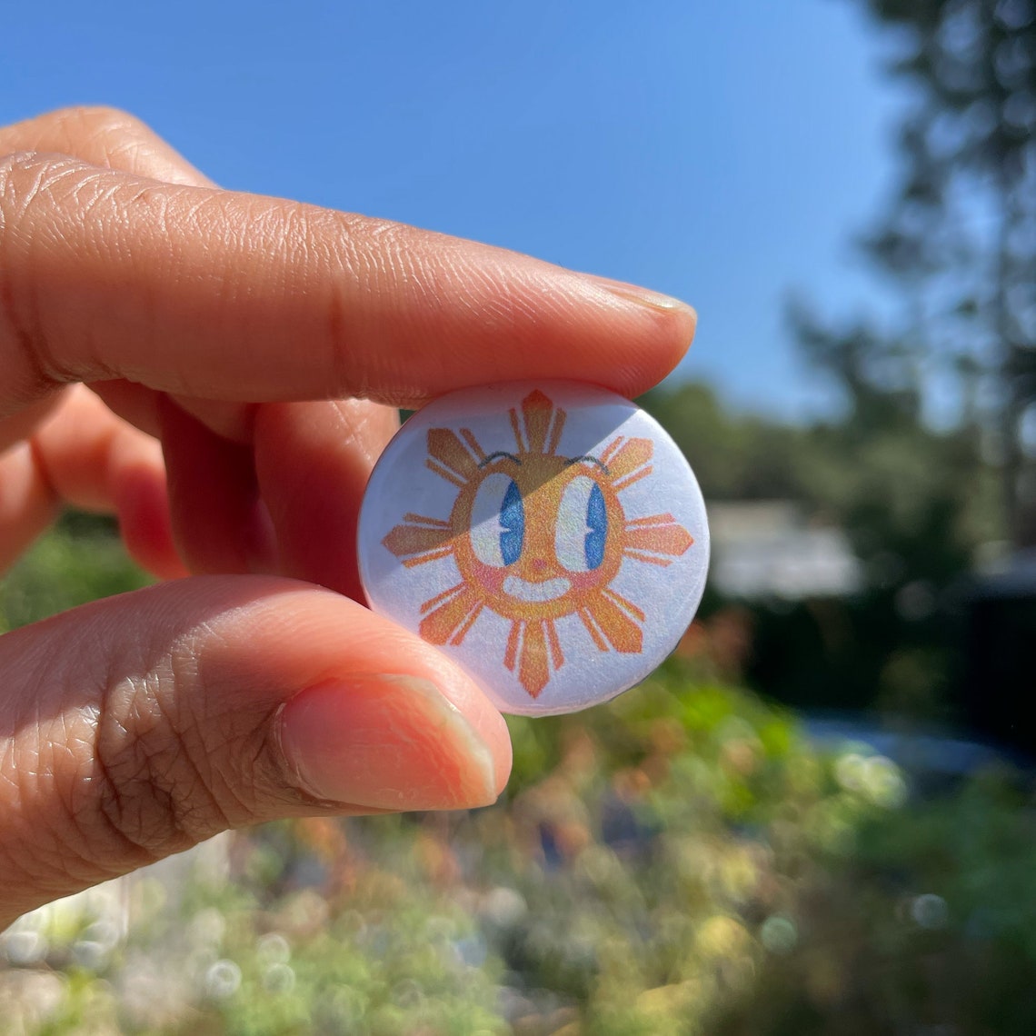 Filipino Pin Button, Filipino Sun Button, Filipino Vibes Gift ...
