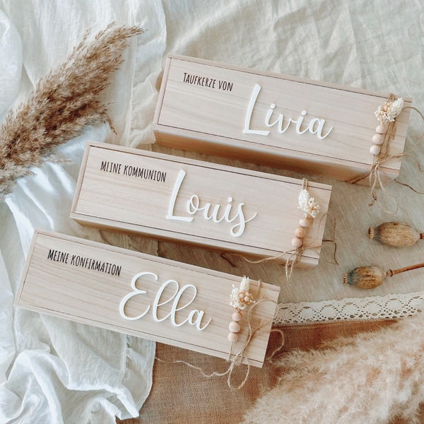 Wooden Candle Box - Etsy