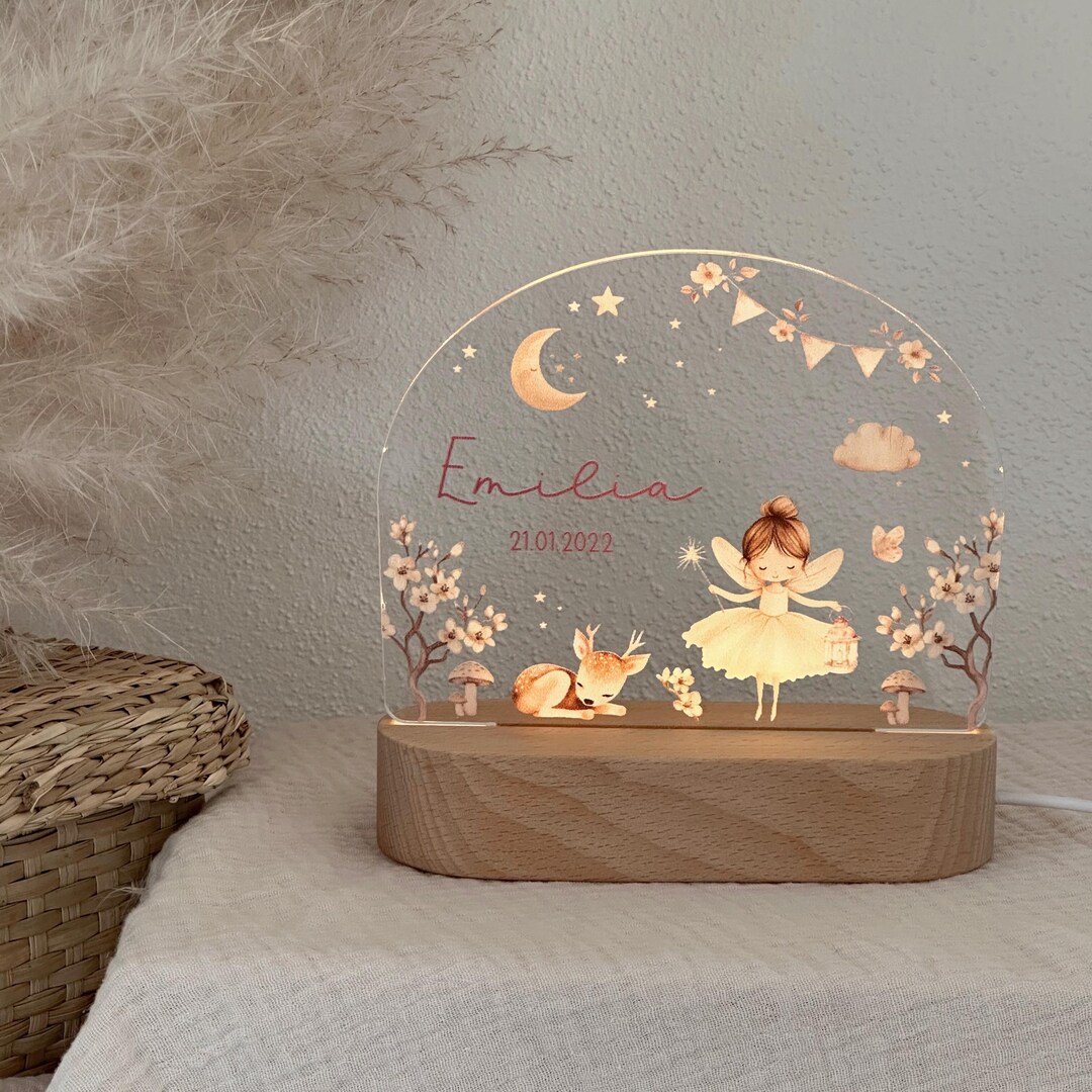 Personalized "fairy Magic" Night Light for Girls' Bedrooms - Etsy