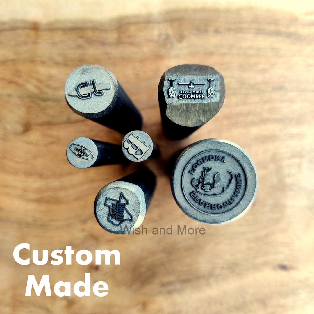 Custom Metal Logo Branding Stamp – Personalized Steel Stamp Tool for ...