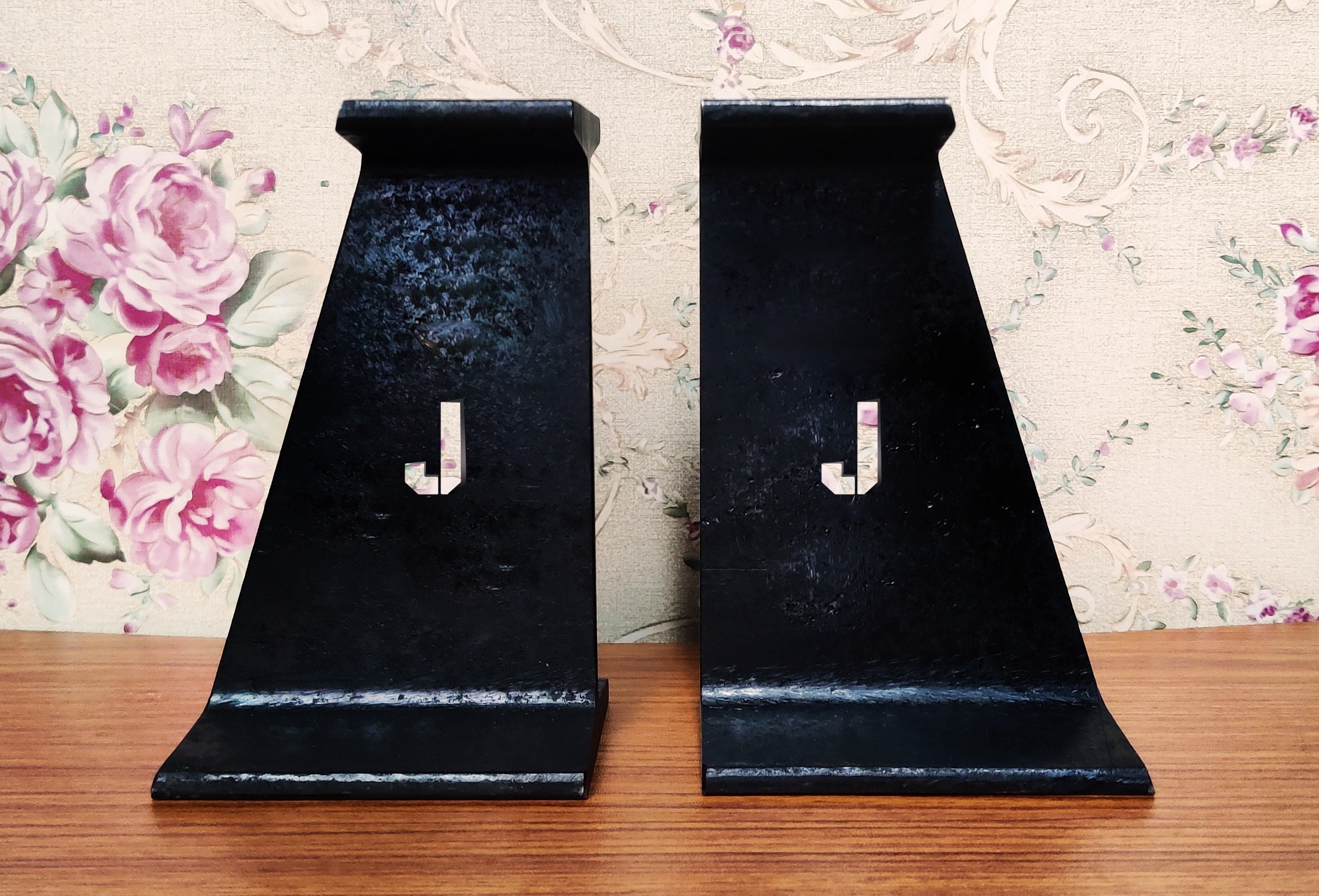 Custom Metal Bookends for Shelves Heavy Books Support, Bookends for ...