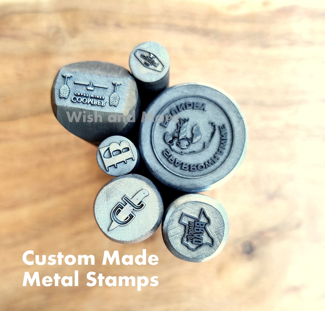 Custom Metal Logo Stamp – Personalized Metal Stamping Tool for Jewelry ...