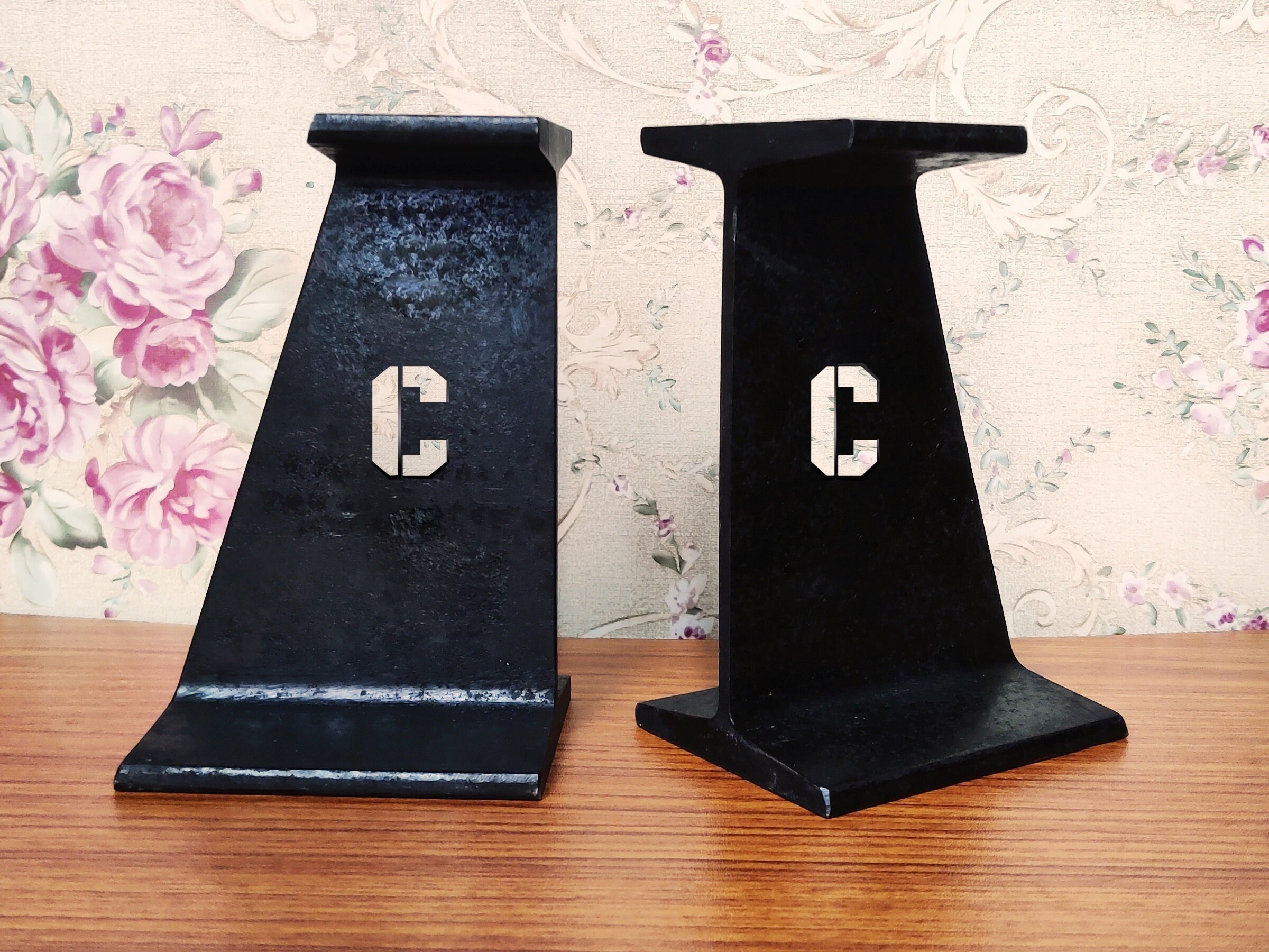 Custom Metal Bookends for Shelves Heavy Books Support, Bookends for ...