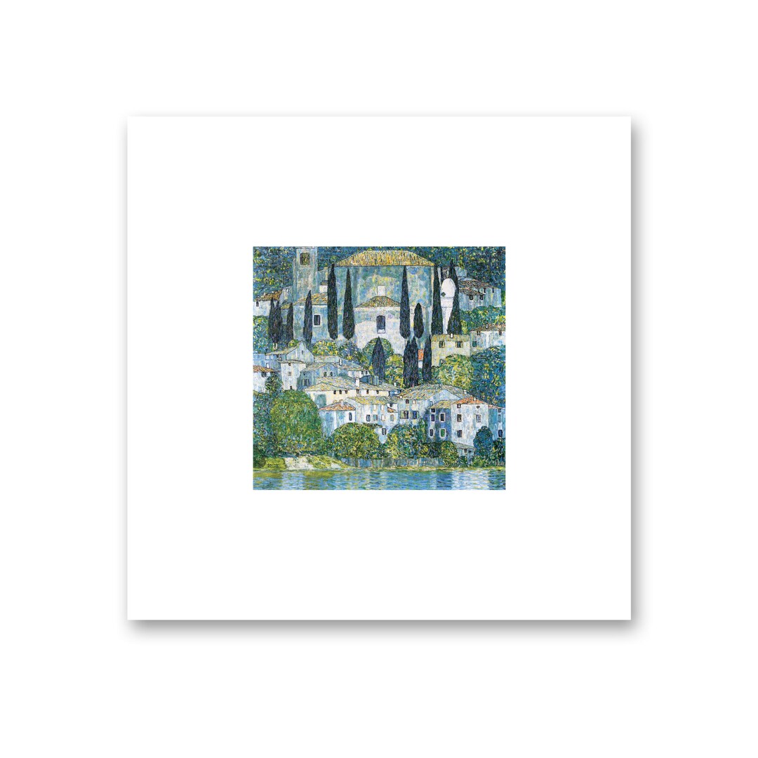 Gustav Klimt Kirche in Cassone 1913 Vintage Exhibition Art Print ...