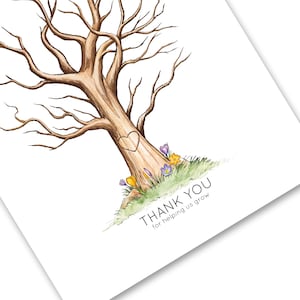 Teachers Gift Fingerprint Tree, Printable Thank You Gift, Gifts for ...