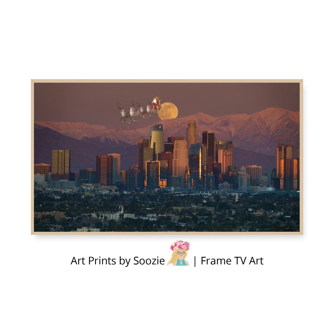 Santa Frame TV Art, Frame TV Art Christmas, Christmas Frame TV Art ...