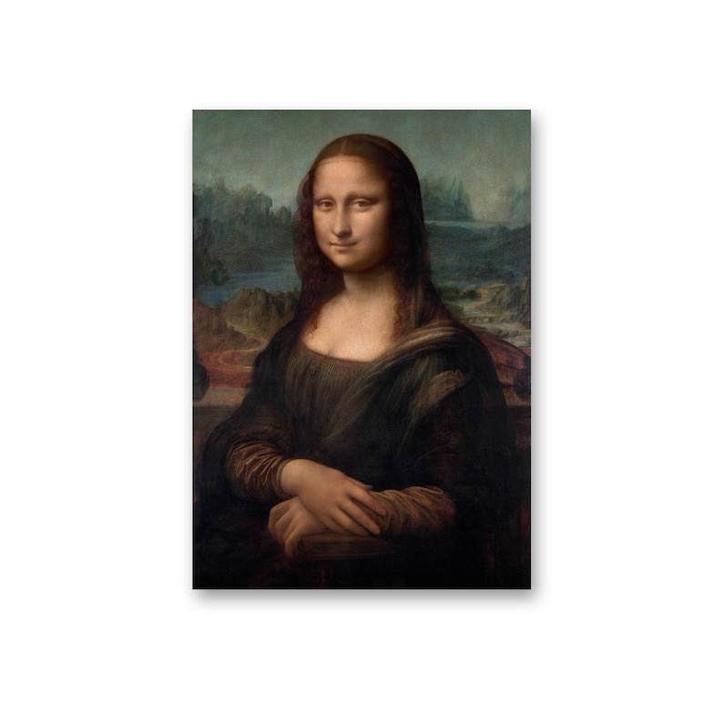 Mona Lisa Painting by Leonardo Da Vinci Famous Artwork Instant Download ...