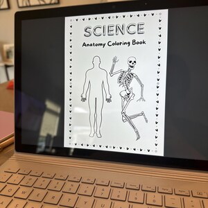 Science Series: Anatomy Coloring Book for Kids - Etsy