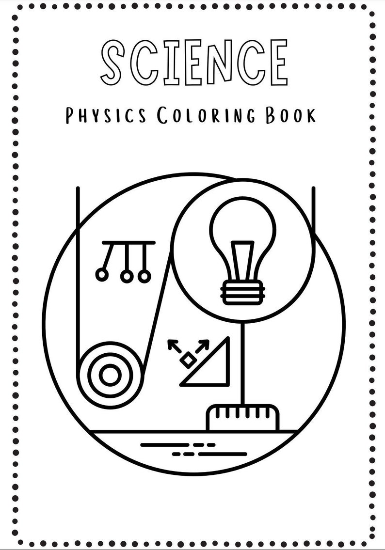 Science Series: Physics Coloring Book for Kids - Etsy