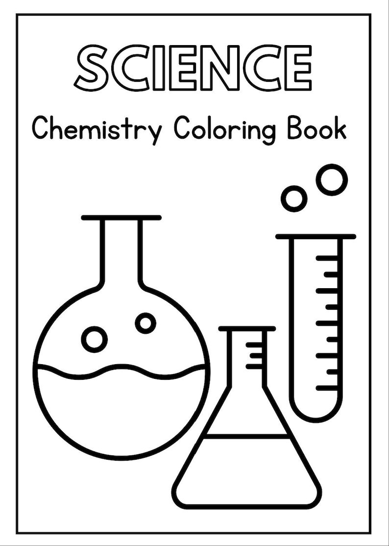 Science Series: Chemistry Coloring Book for Kids - Etsy