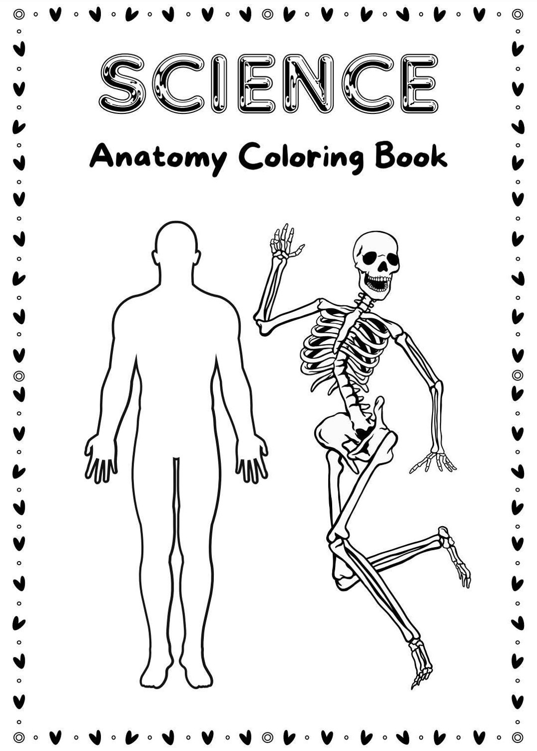 Science Series: Anatomy Coloring Book for Kids - Etsy