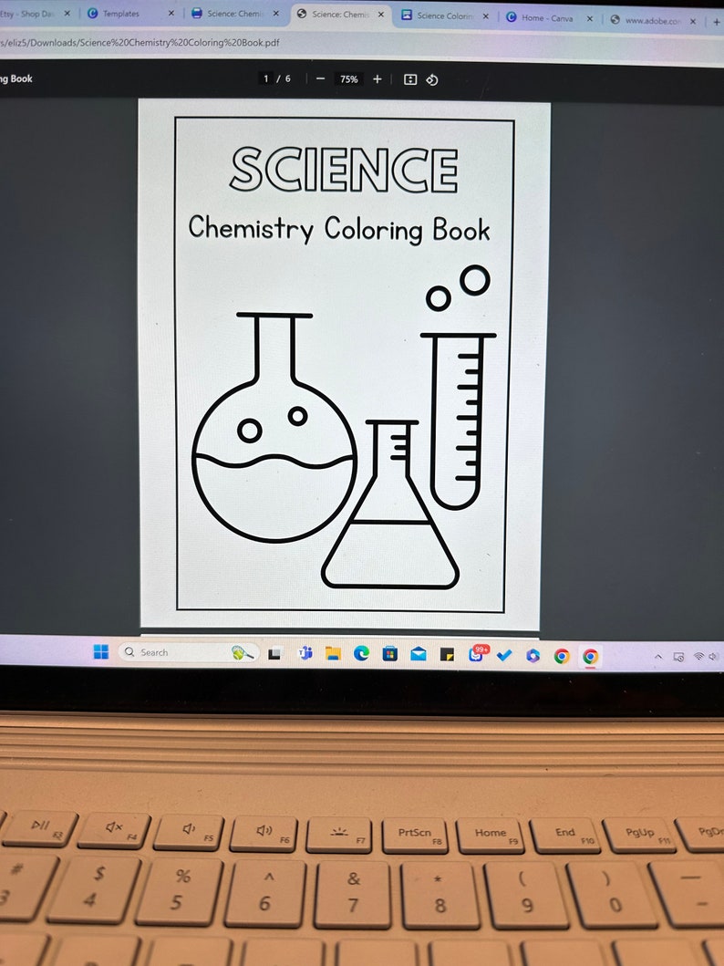 Science Series: Chemistry Coloring Book for Kids - Etsy