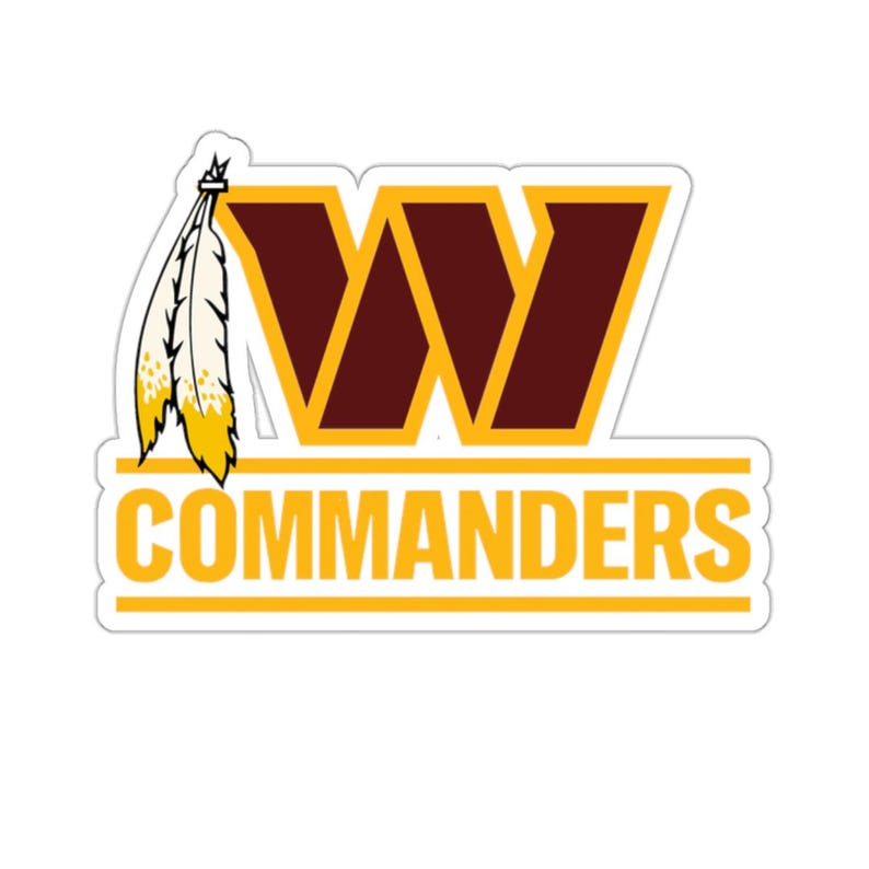 Washington Commanders Feather Logo Kiss-cut Stickers, Stickers Gift - Etsy