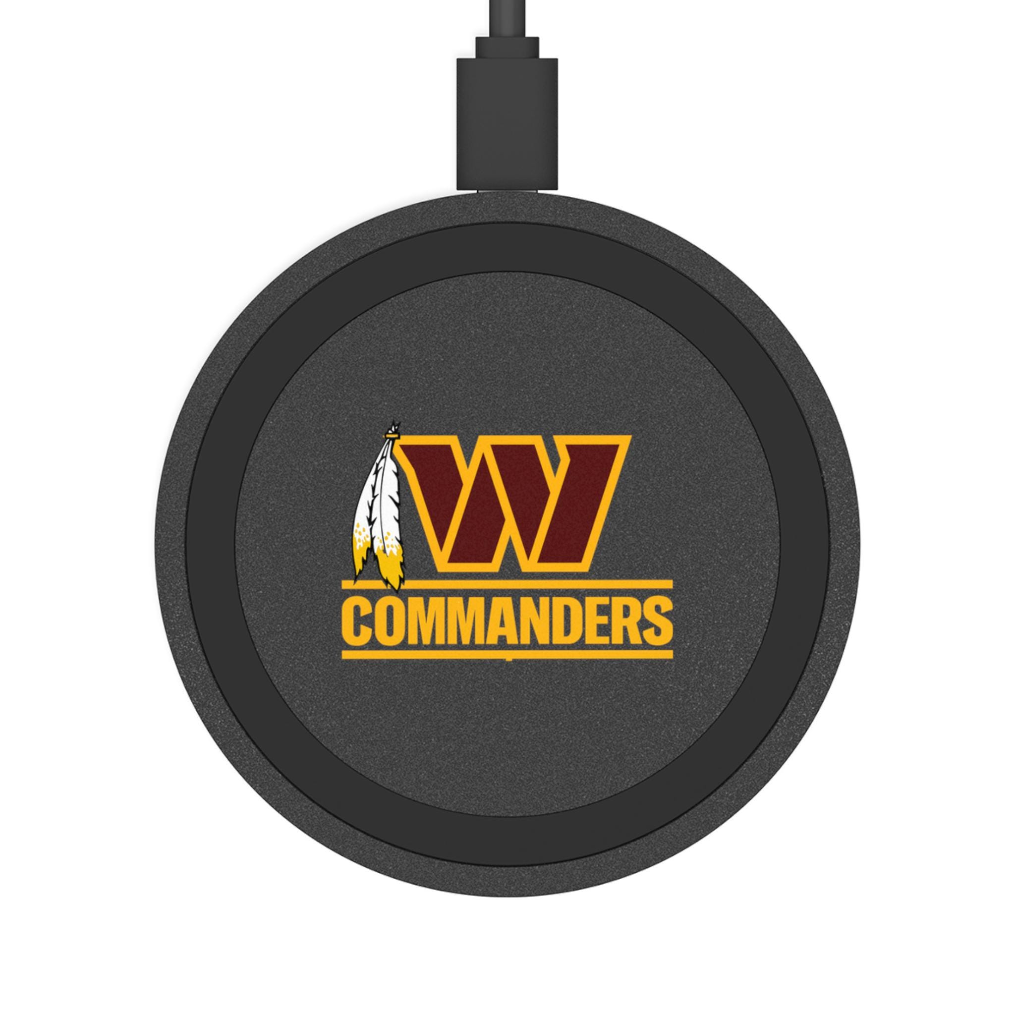 Washington Commanders Feather Logo Quake Wireless Charging Pad ...