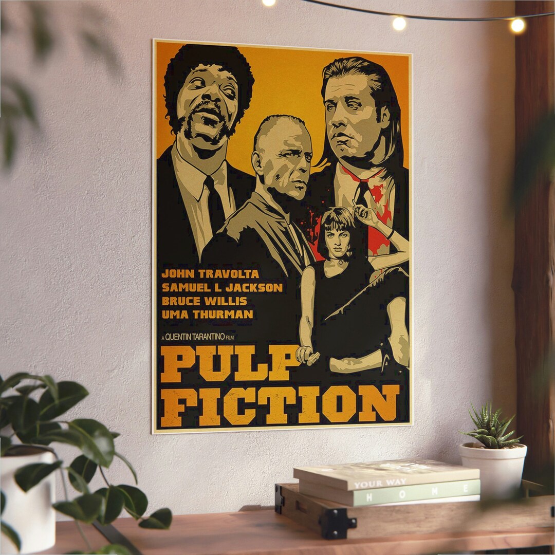 Pulp Fiction Metal Movie Poster Aluminum Composite Panels - Etsy