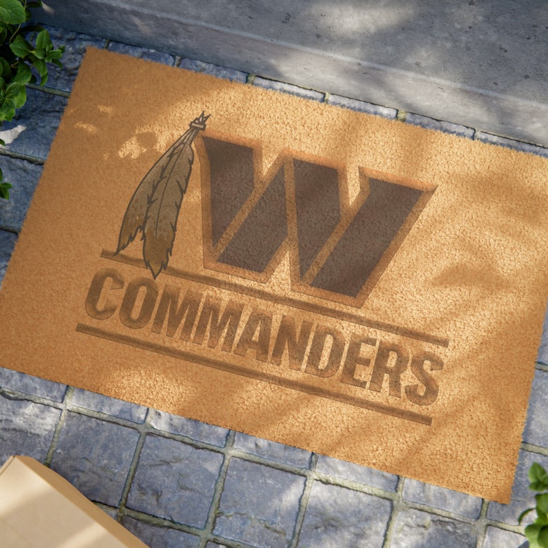 Washington Commanders Feather Logo Doormat - Etsy