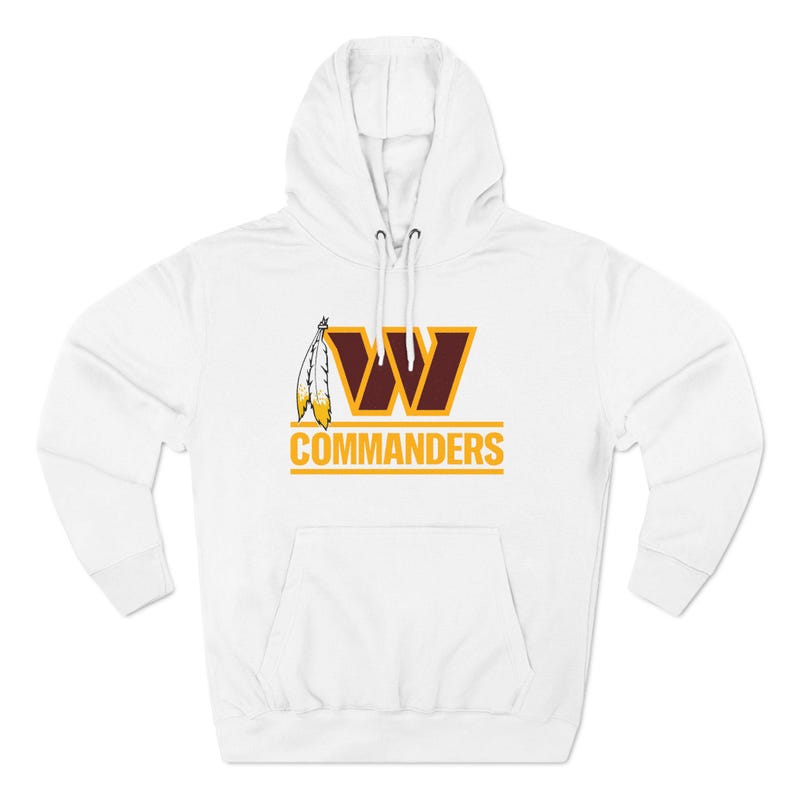 Washington Commanders Feather Logo Three-panel Fleece Hoodie - Etsy