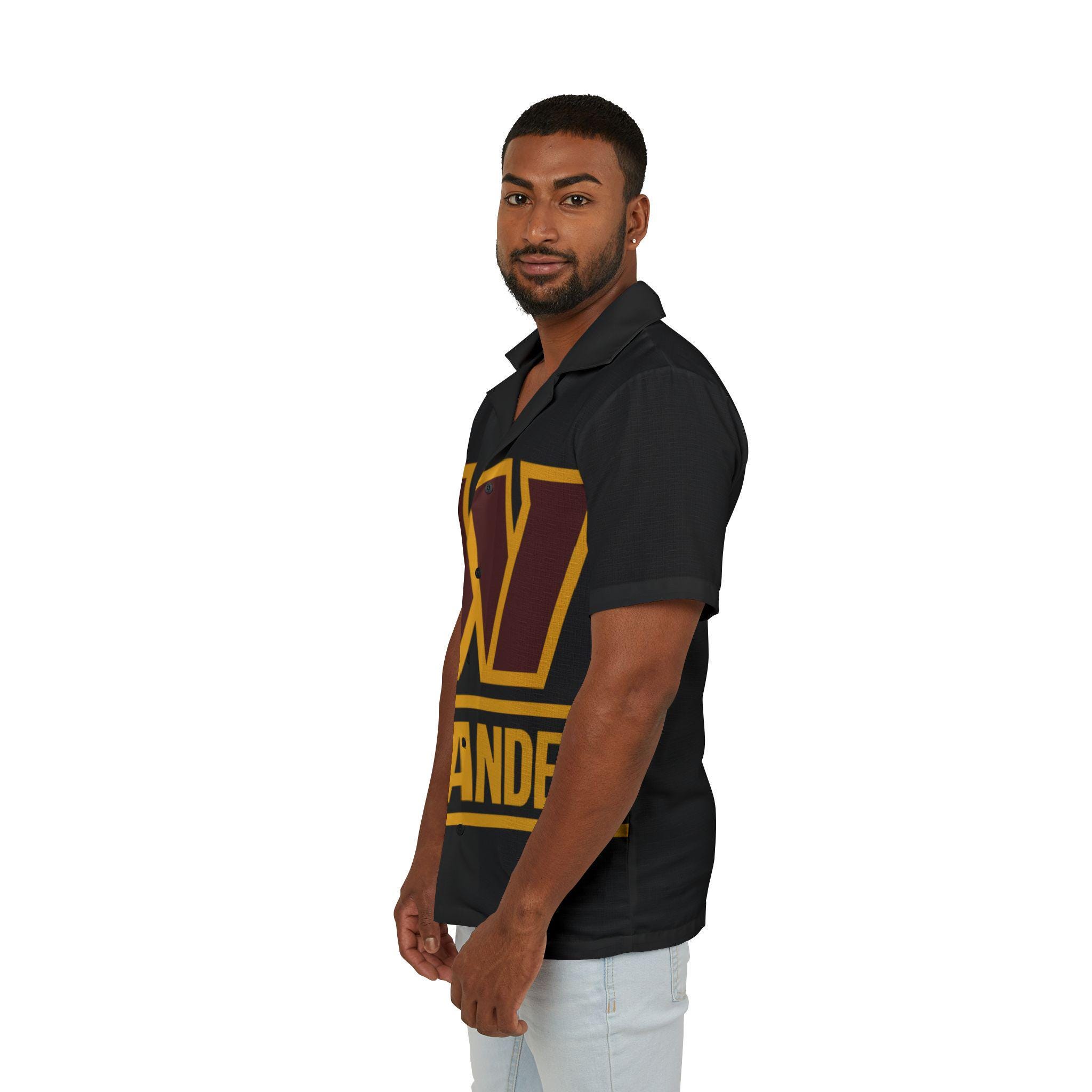 Washington Commanders Feather Logo Men's Hawaiian Camp Shirt (AOP) - Etsy