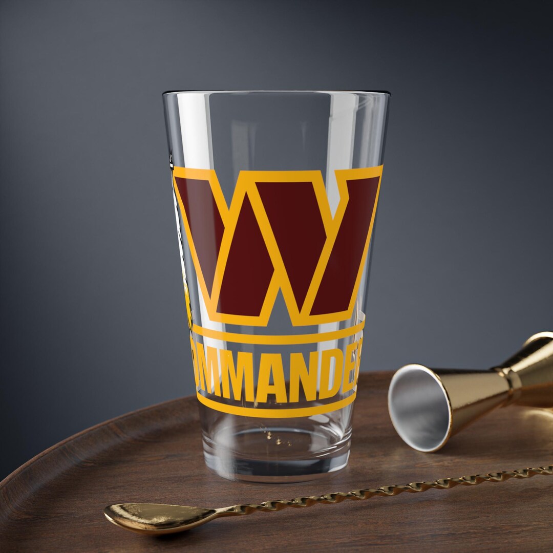 Washington Commanders Feather Logo Mixing Glass, 16oz - Etsy