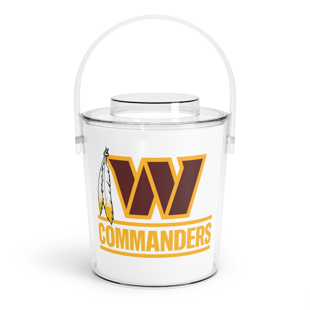 Washington Commander Feather Logo Ice Bucket With Tongs - Etsy
