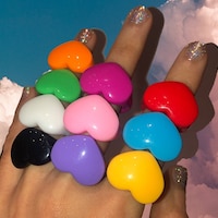 Cotton Candy Resin Ring - Etsy