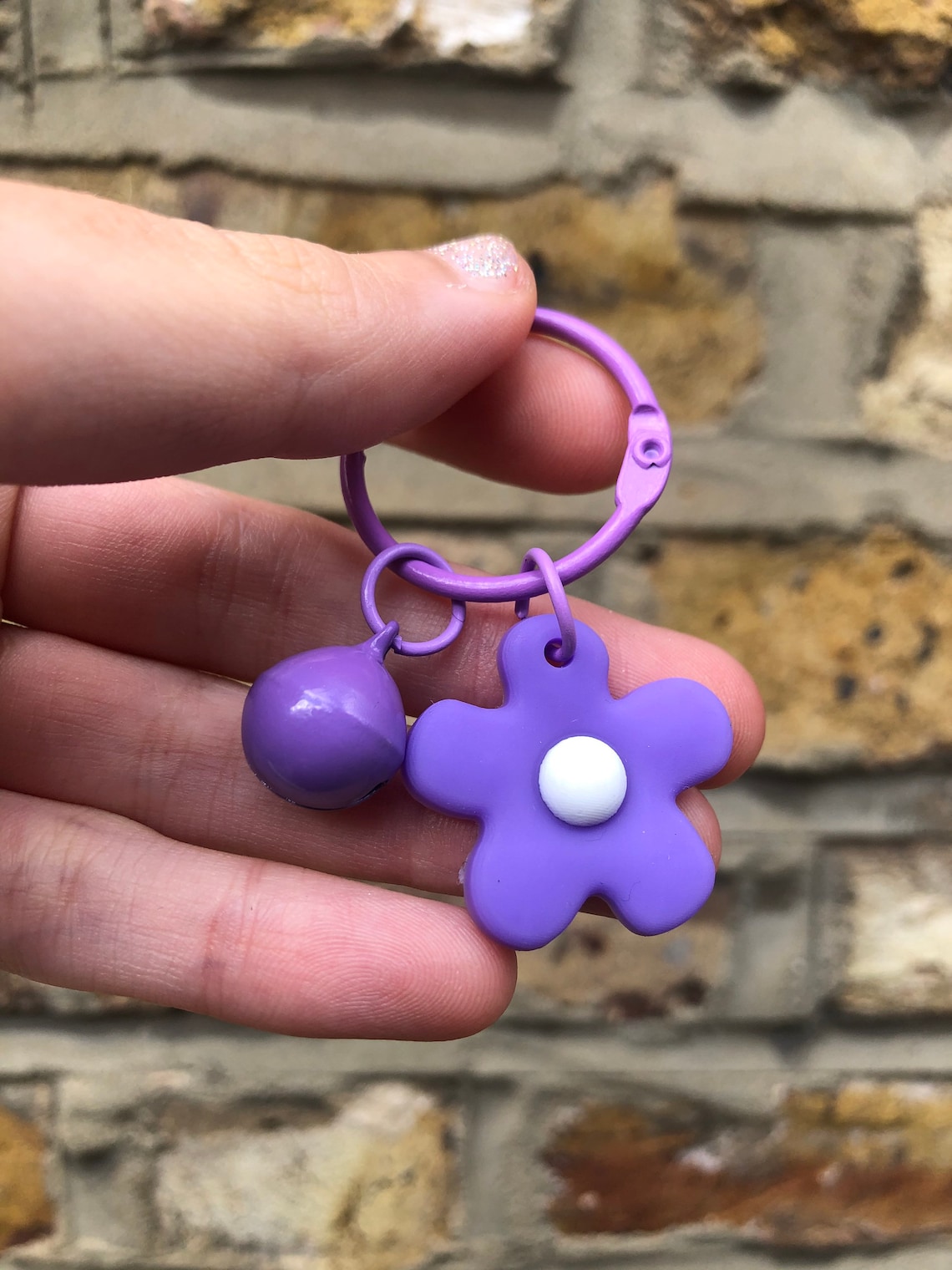 Daisy Flower Cute Keychain flower keychain 9 colours | Etsy