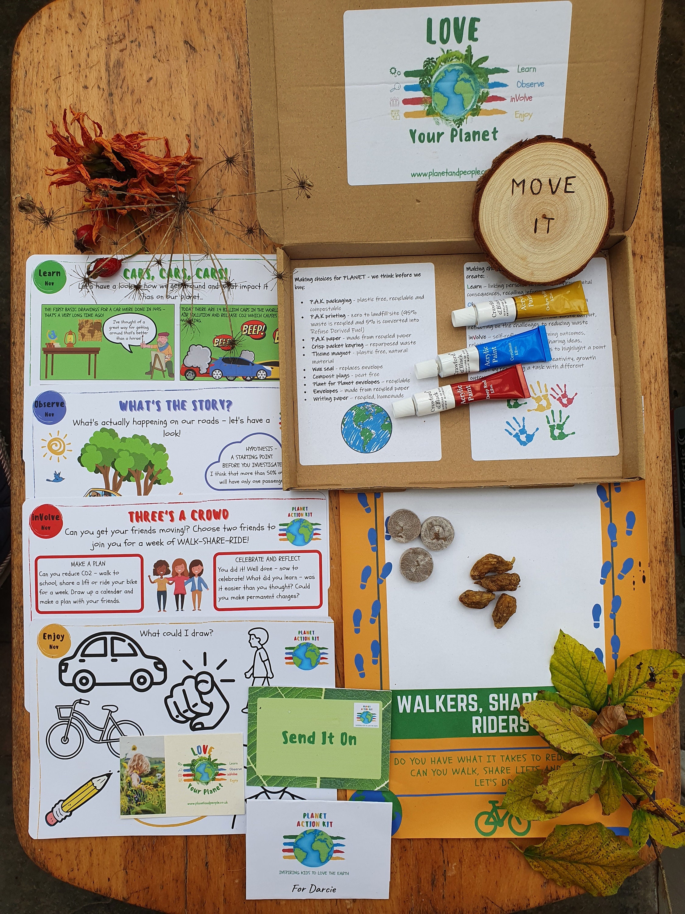 Personalised Planet Action Kit Eco Activity Box - Etsy