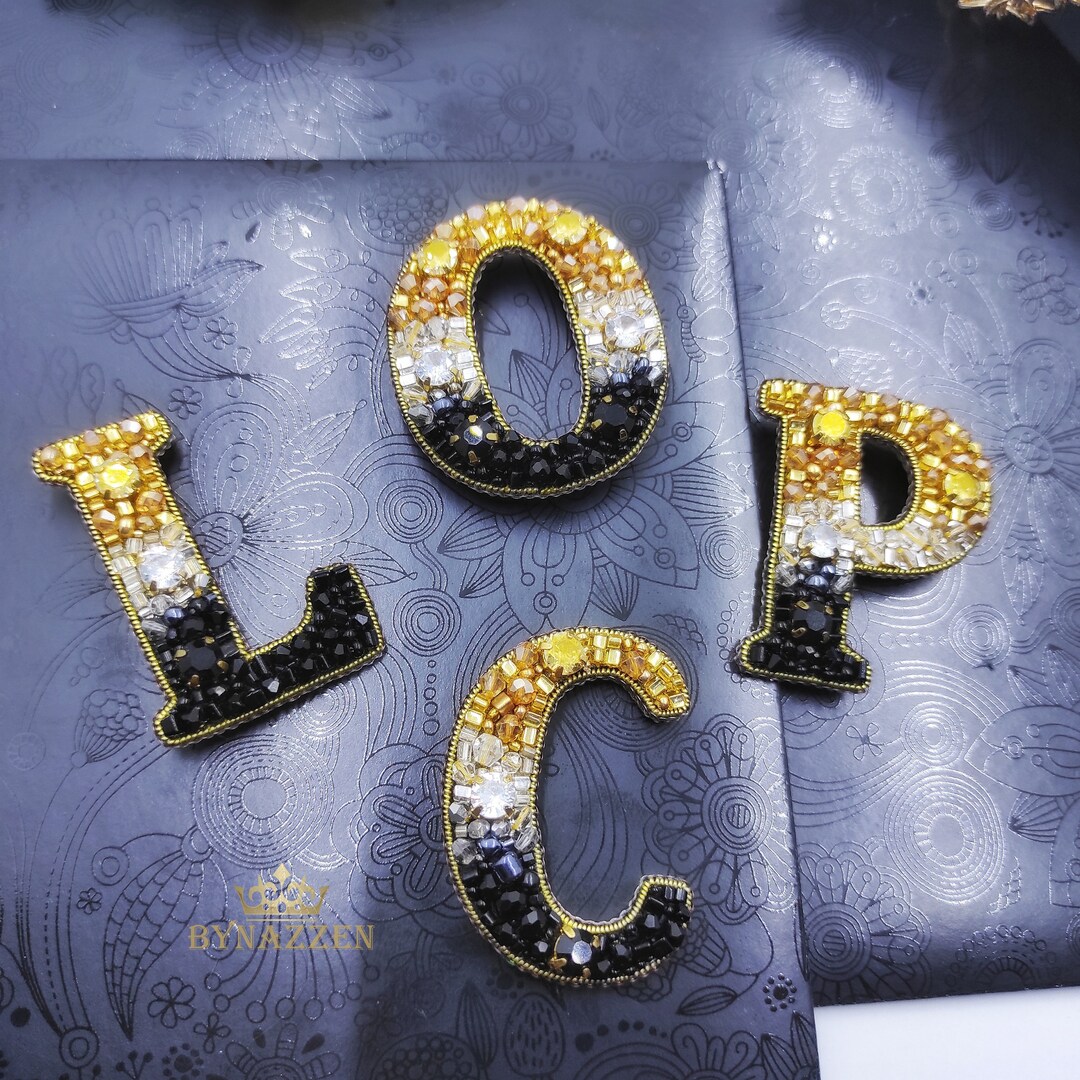 Custom Design Letter Brooch, Custom Name Brooch, Designed Jewelry ...