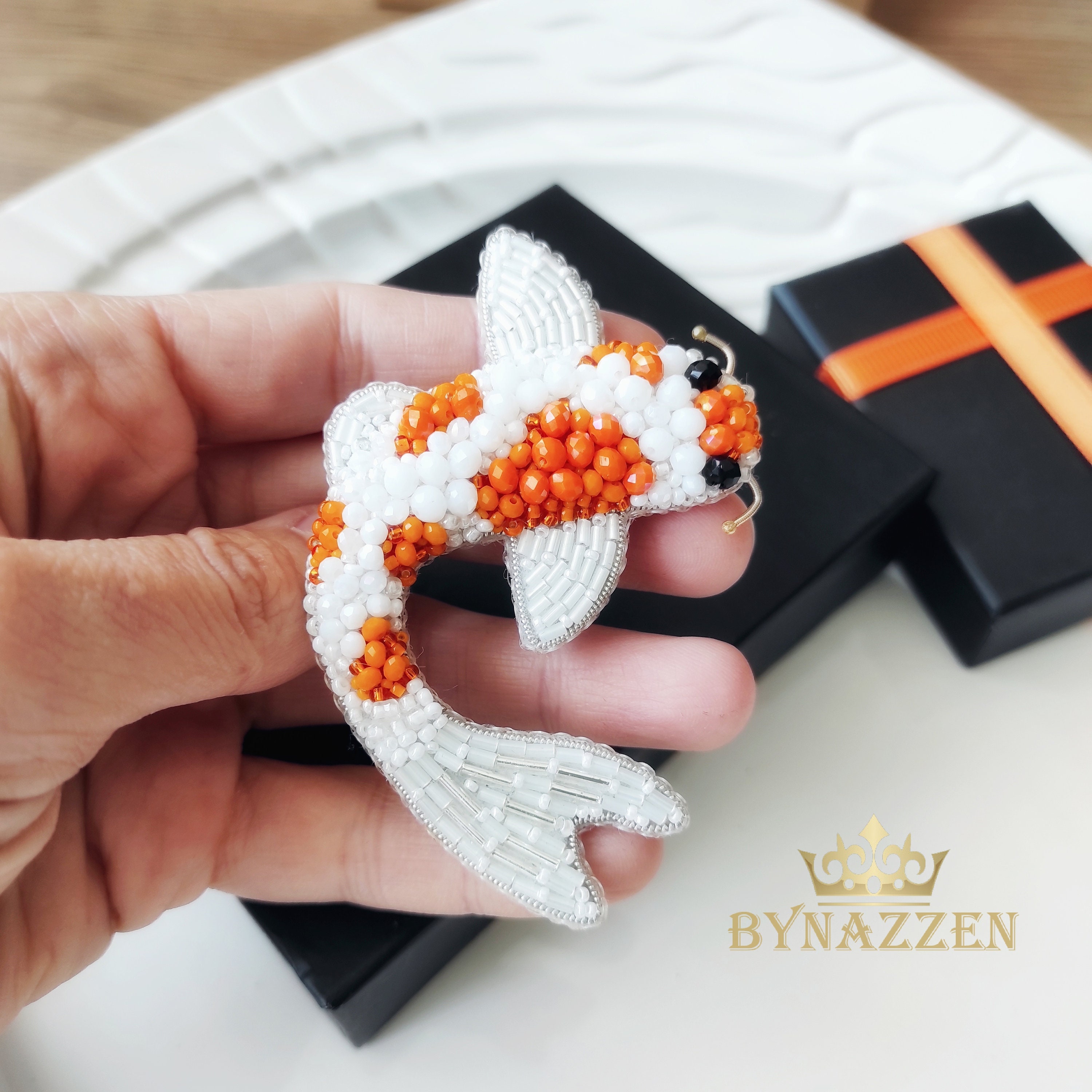 Handcraft Fish Koi Brooch, Fish Jewelry Gift for Her, Fish Accessory ...