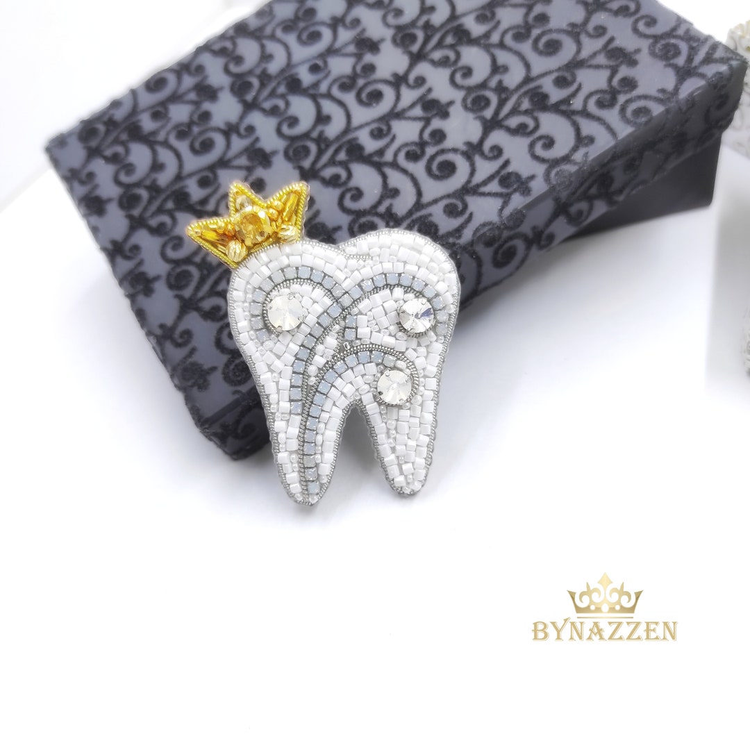 Broche dent en perles, cadeau de remise des diplômes de dentiste ...