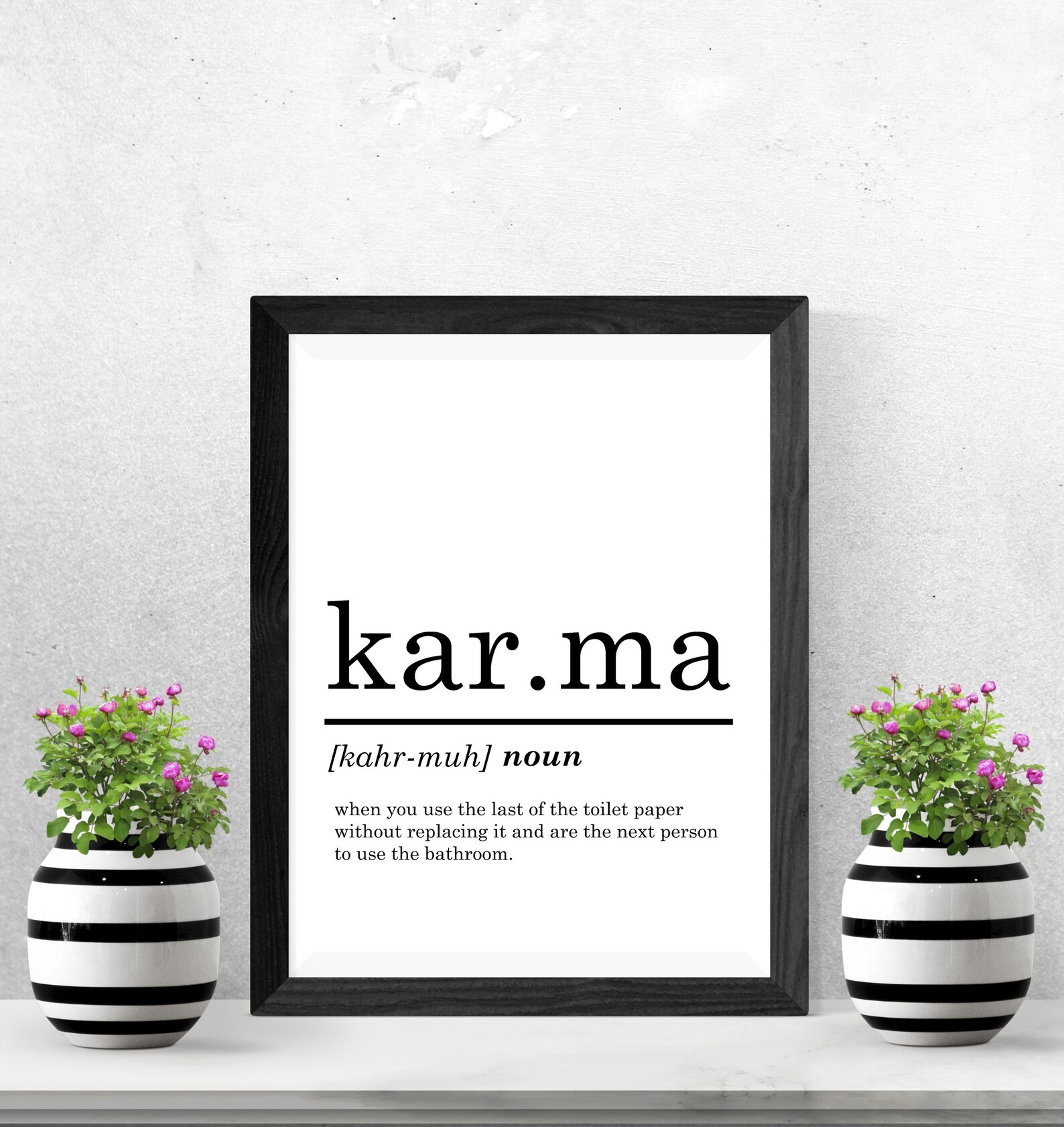 Karma Definition Wall Print - Home Decor Art Gift - Digital PDF - Etsy UK