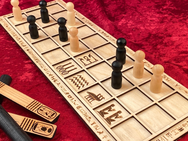 Senet El juego egipcio antiguo de los faraones | Etsy