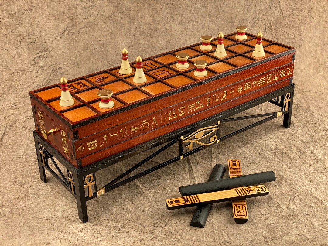 The Pharoah's SENET Game. the Finest Ancient Egyptian SENET Board in ...