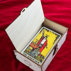 Tarot Deck Box, Choice of Four Top Styles! Hinged Lid, Oversized for ...
