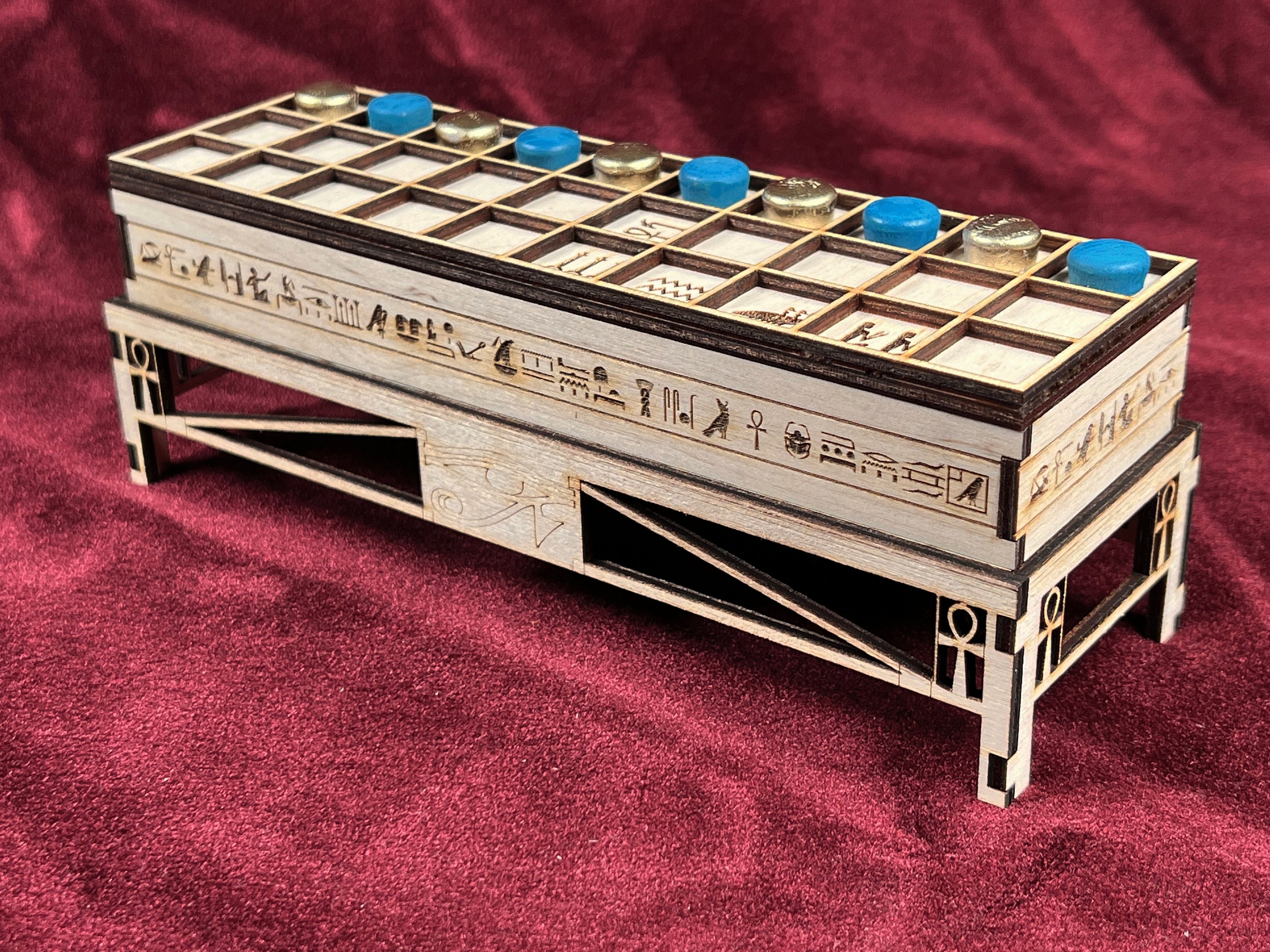 Organization Baskets Ancient Egyptian Senet Game - Wooden Strategy ...