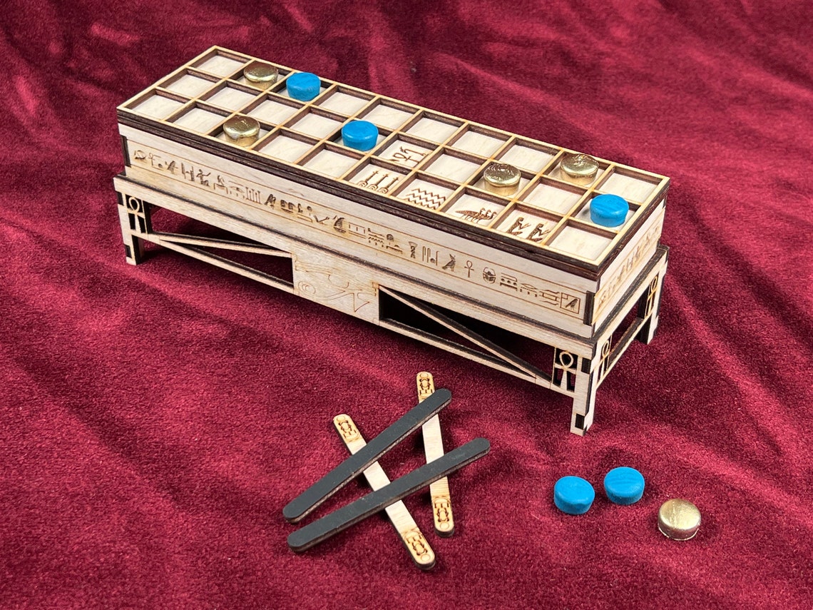 SENET the Ancient Egyptian Board Game of the Pharaohs. - Etsy